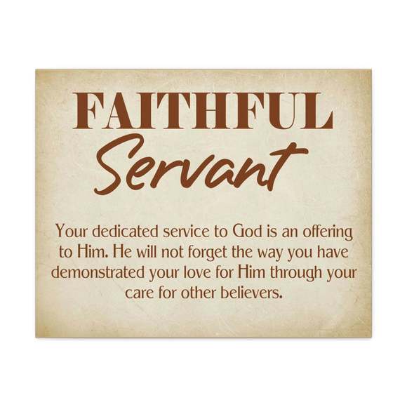 Express Your Love Gifts | Art | Scripture Sign The Faithful Servant ...